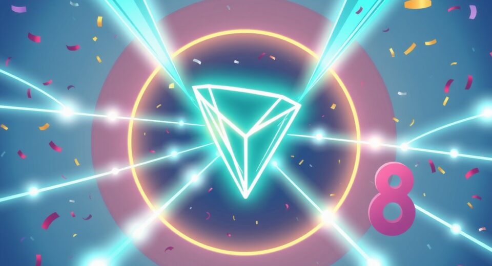 Tron Logo Upgrade: Celebrating A Vibrant 8th Anniversary Milestone